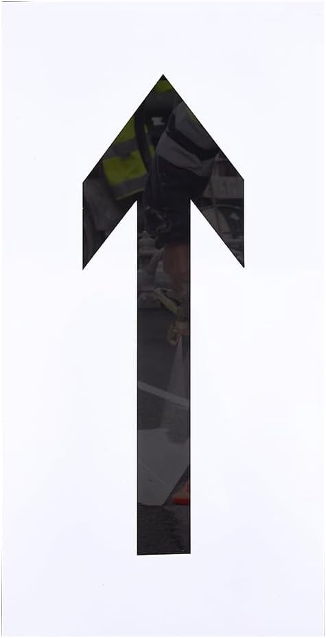Straight Arrow Stencil Parking Lot Arrow Painting Templates Plastic ...