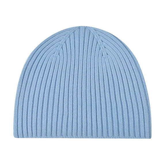 Straight Brim Knit Hat 2026 Fall Winter Thick Warm Ear Cover Solid Cap ...