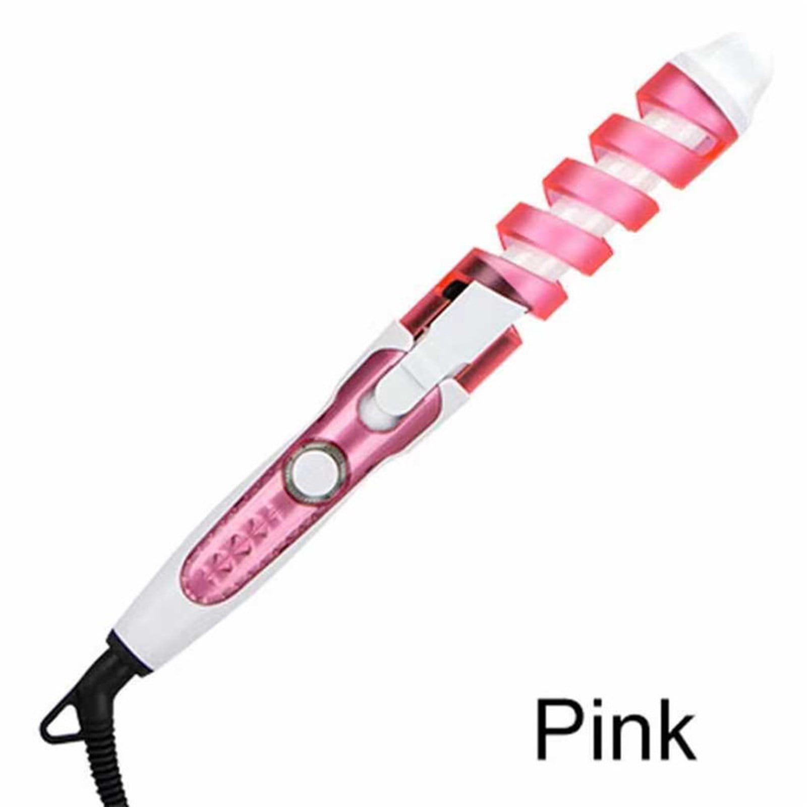 Straight & Curler Hair Curler Portable Hair Salon Spiral Curl Ceramic ...