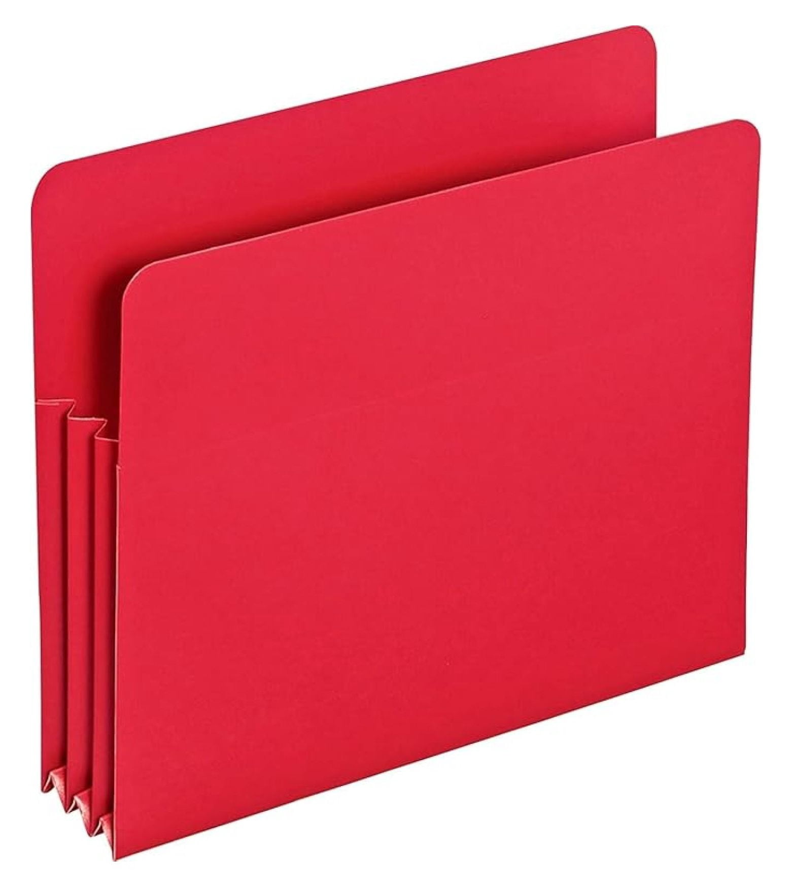 Straight-Cut Tab File Pocket XYT Red 3-1/2" Expansion Letter Size for ...
