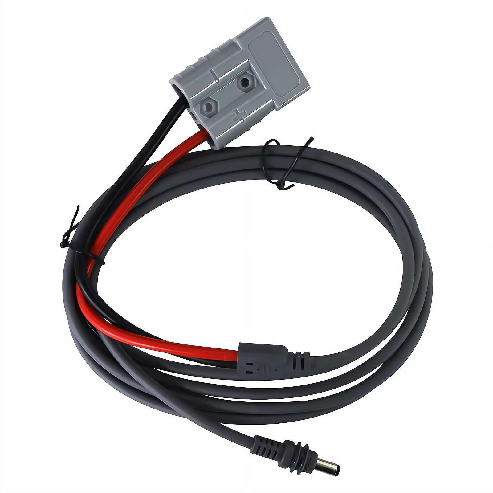 Straight DC Coaxial Power Plug to Powerpole Adapter Radio Power Cord ...