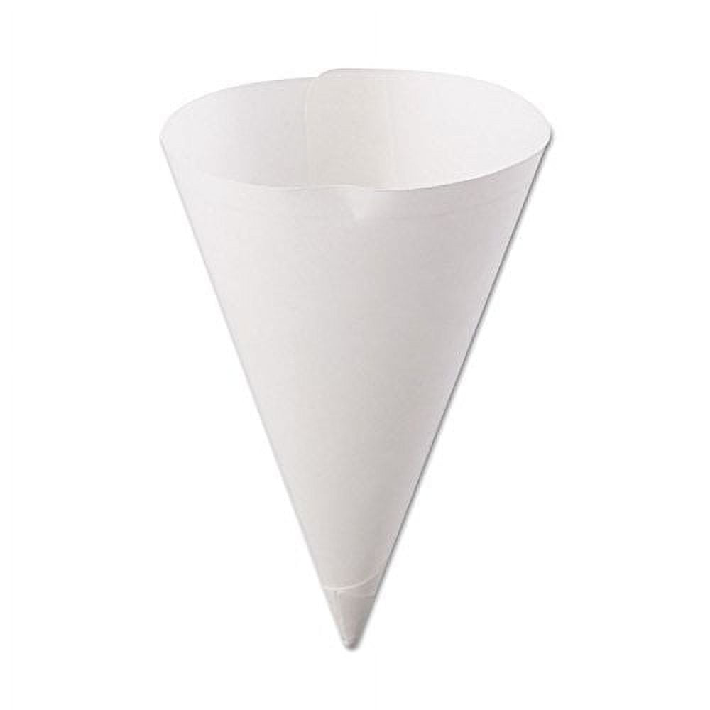 Straight-Edge Paper Cone Cups in White - Walmart.com