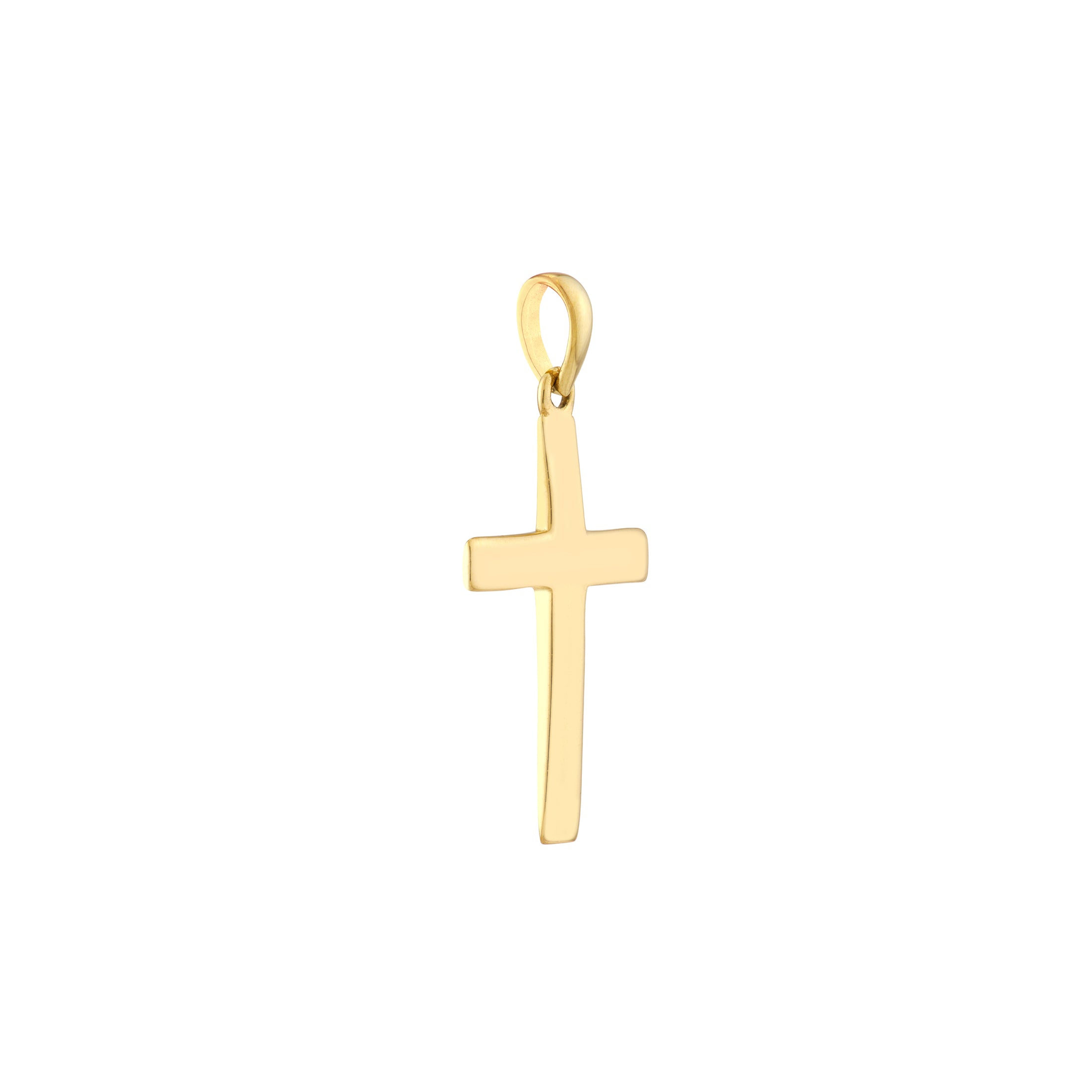 Straight-Edged Polished Cross Pendant - Walmart.com