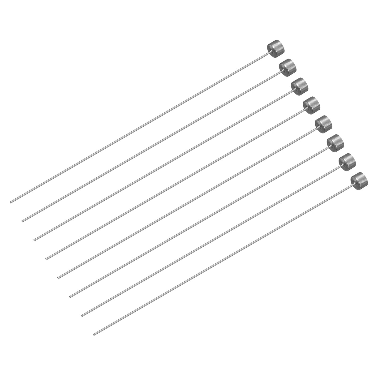 Straight Ejector Pin, 1mm Dia 65Mn Steel Round Tip Punch 100 Long 8Pcs ...