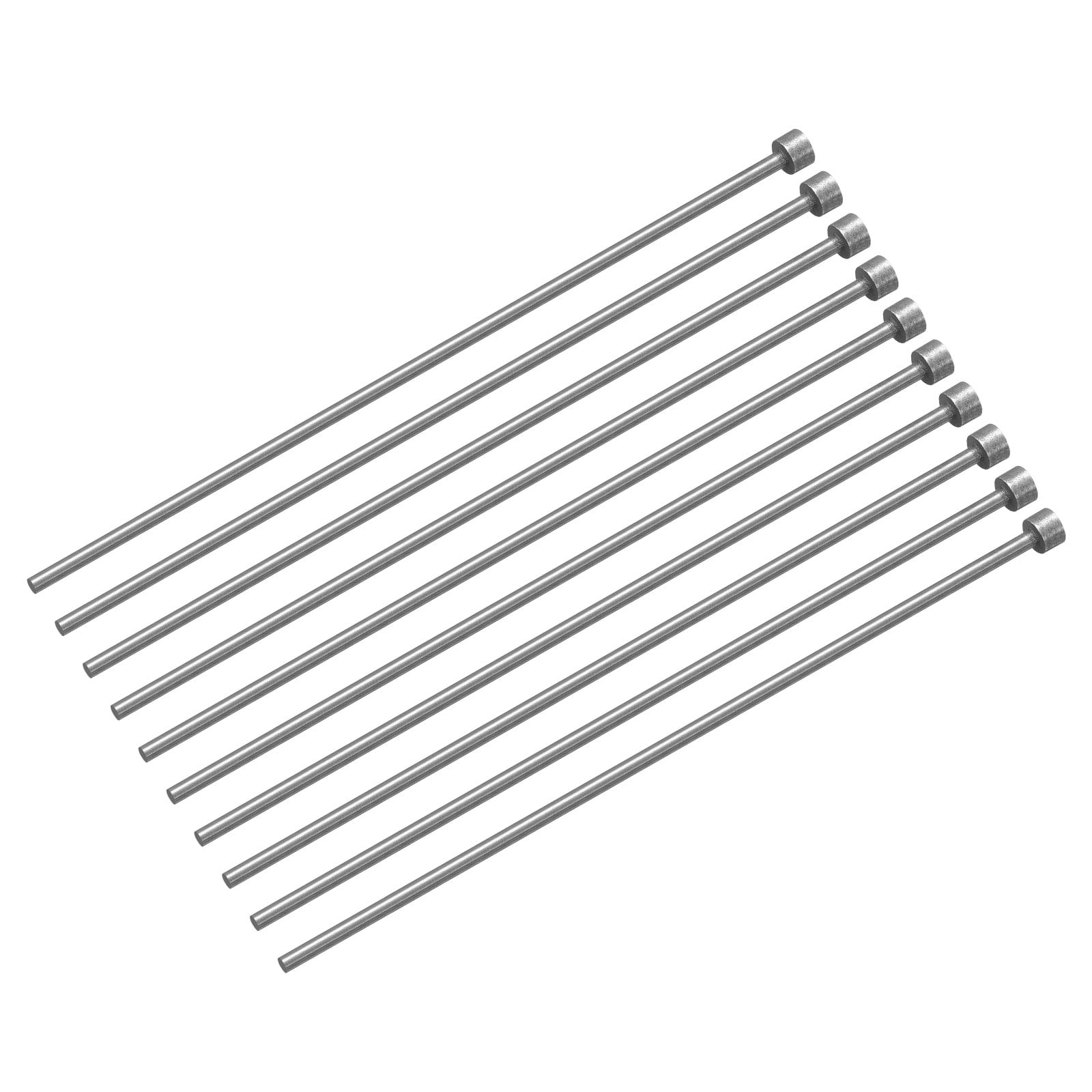 Straight Ejector Pin, 2.5mm Dia 65Mn Steel Round Tip Punch 150 Long ...