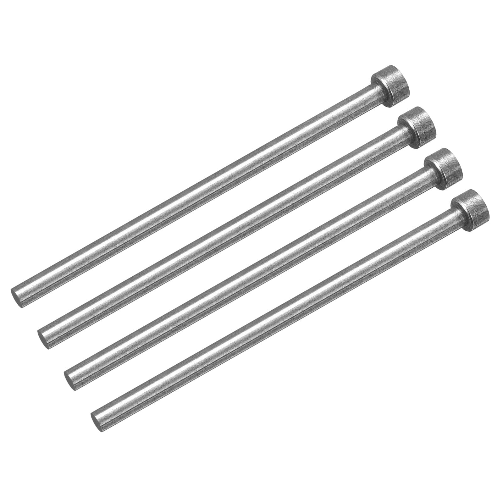 Straight Ejector Pin, 5mm Dia 65Mn Steel Round Tip Punch 100 Long 4Pcs ...