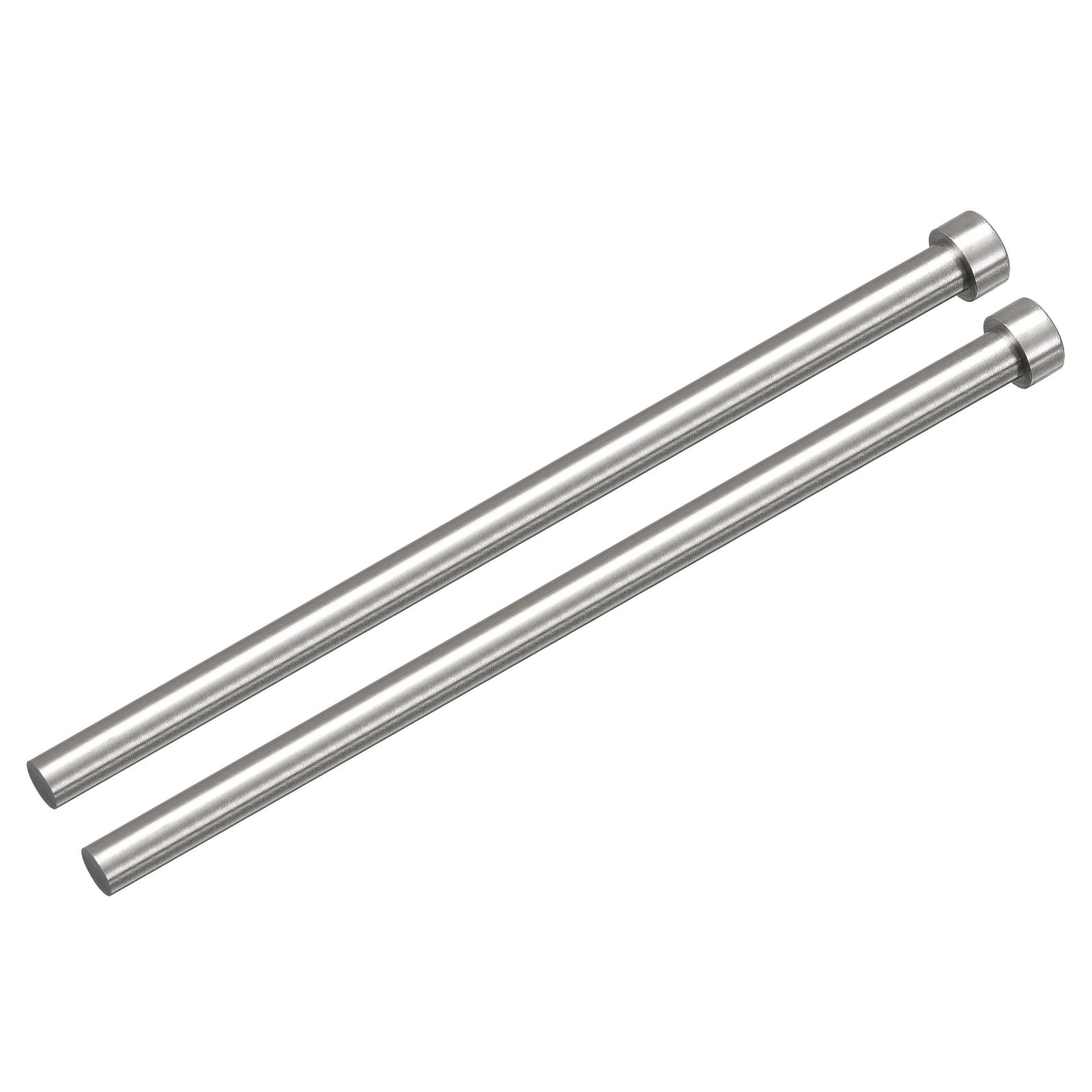 Straight Ejector Pins, 10mm Dia 65Mn Steel Round Tip Punch 200 Length ...
