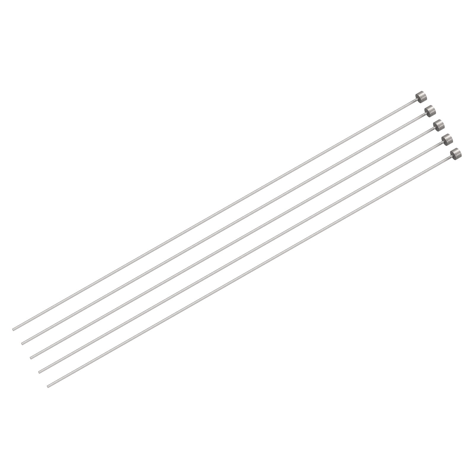 Straight Ejector Pins, 1mm Dia 65Mn Steel Round Tip Punch 250 Length ...