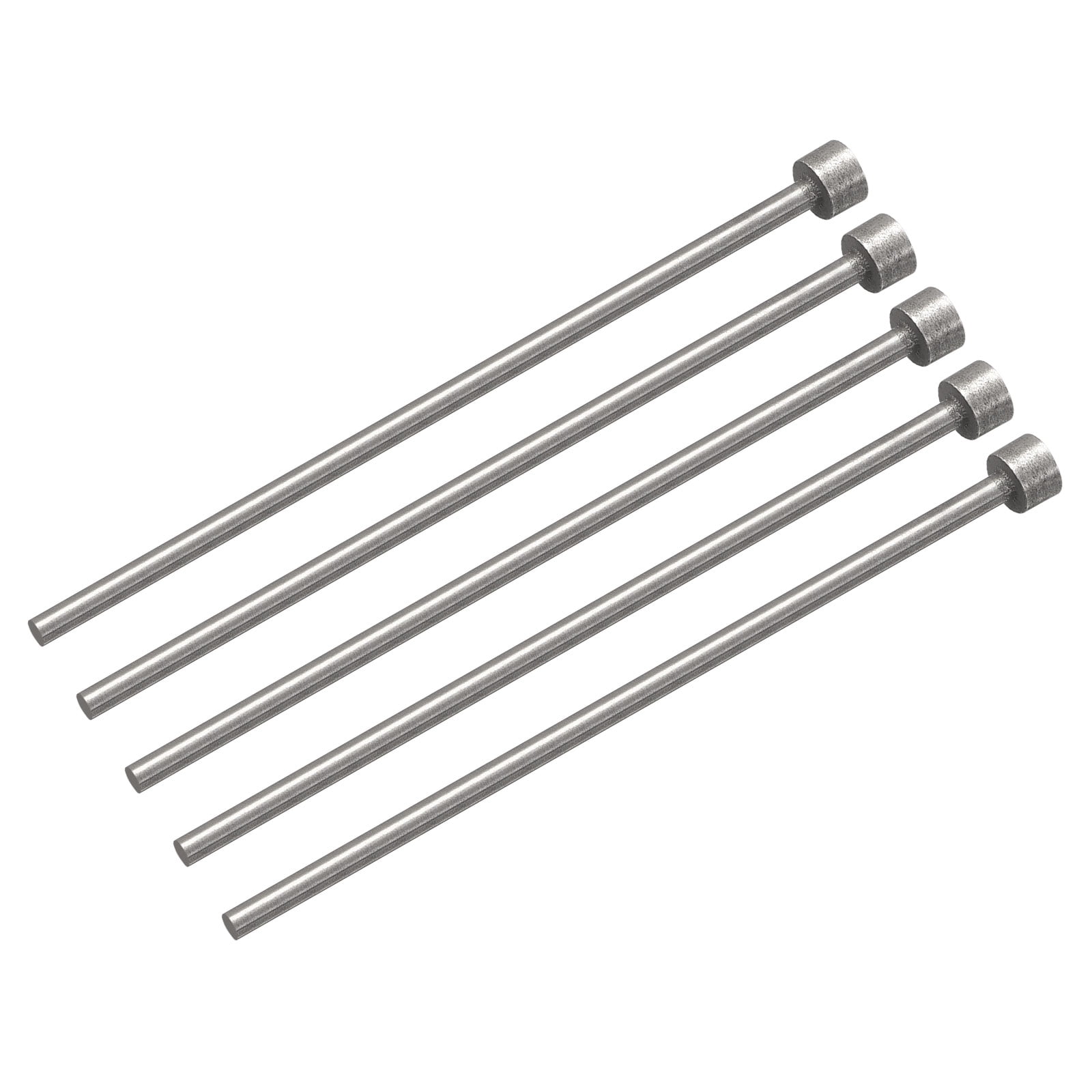 Straight Ejector Pins, 2.5mm Dia 65Mn Steel Round Tip Punch 100 Length ...