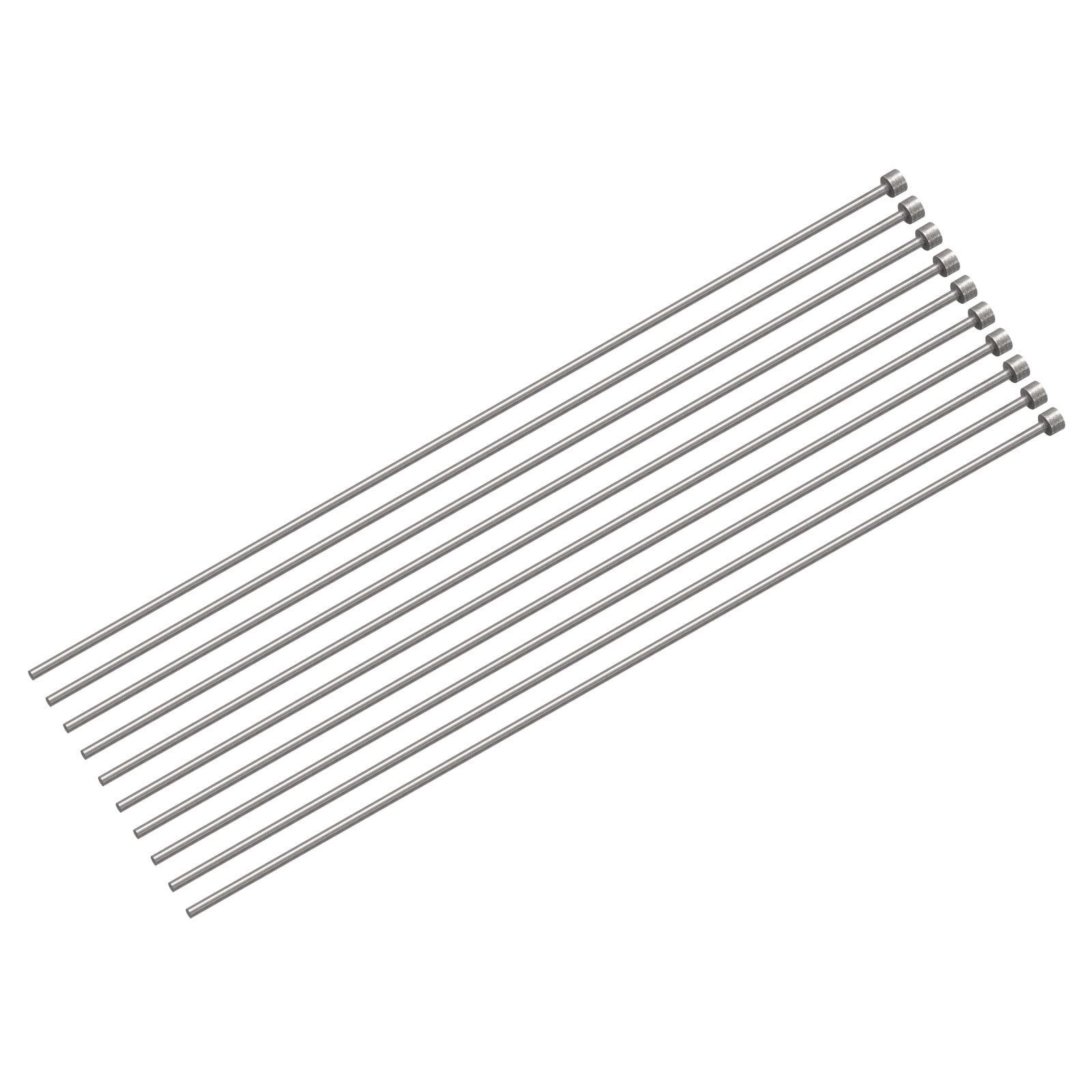 Straight Ejector Pins, 2.5mm Dia 65Mn Steel Round Tip Punch 250 Length ...