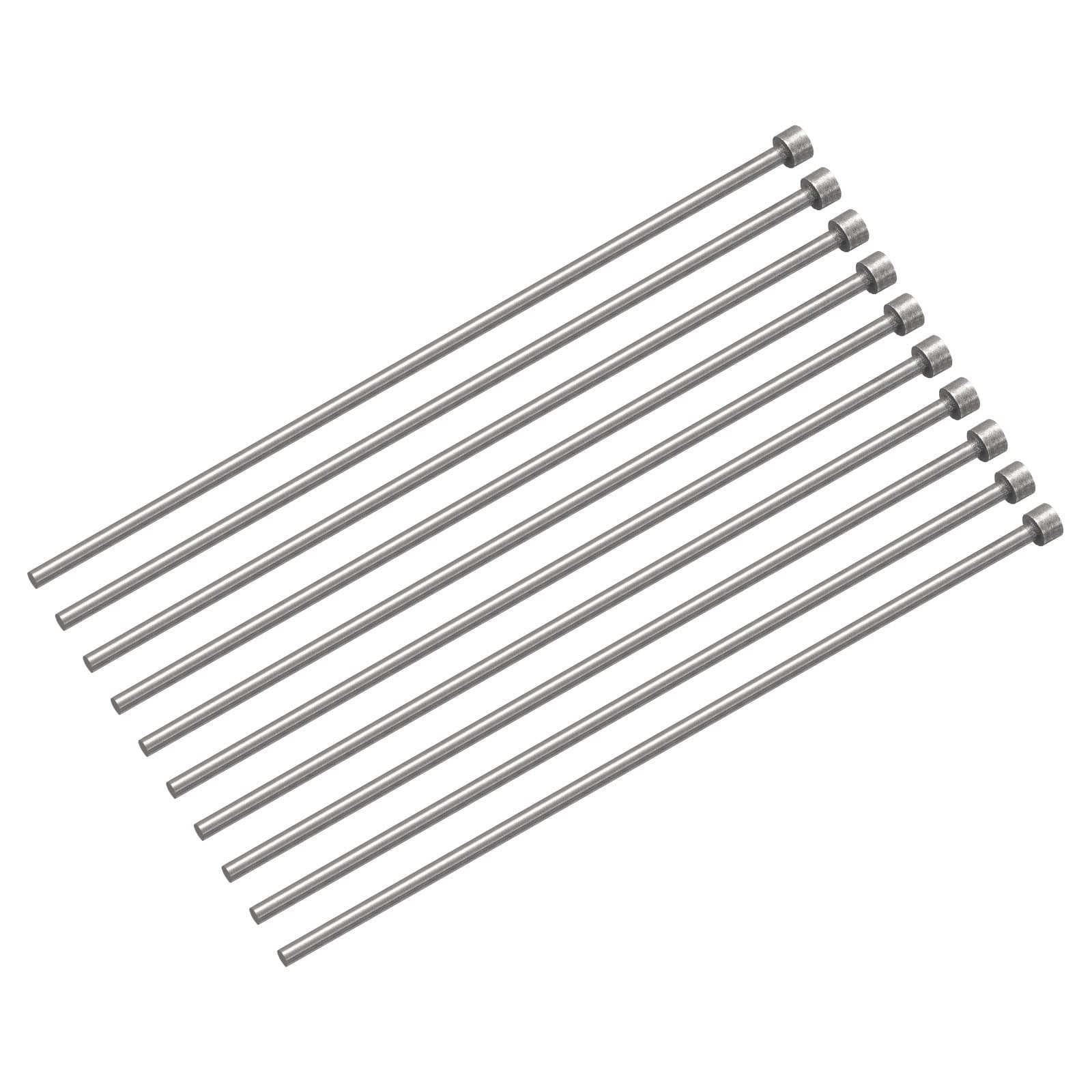 Straight Ejector Pins, 3.5mm Dia 65Mn Steel Round Tip Punch 150 Length ...