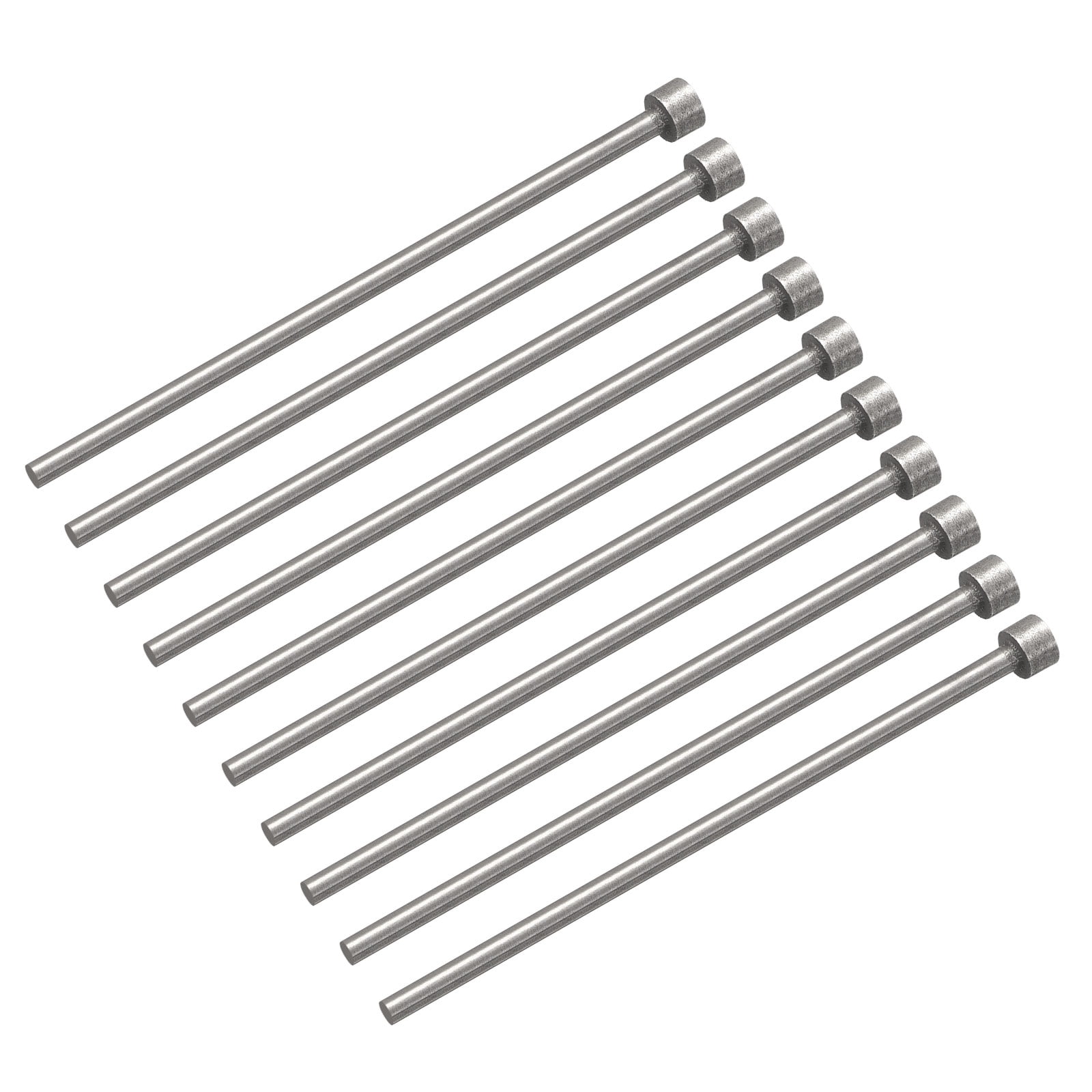 Straight Ejector Pins, 3mm Dia 65Mn Steel Round Tip Punch 100 Length ...