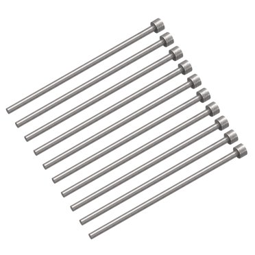 Straight Ejector Pins, 9.5mm Dia 65Mn Steel Round Tip Punch 100 Length ...