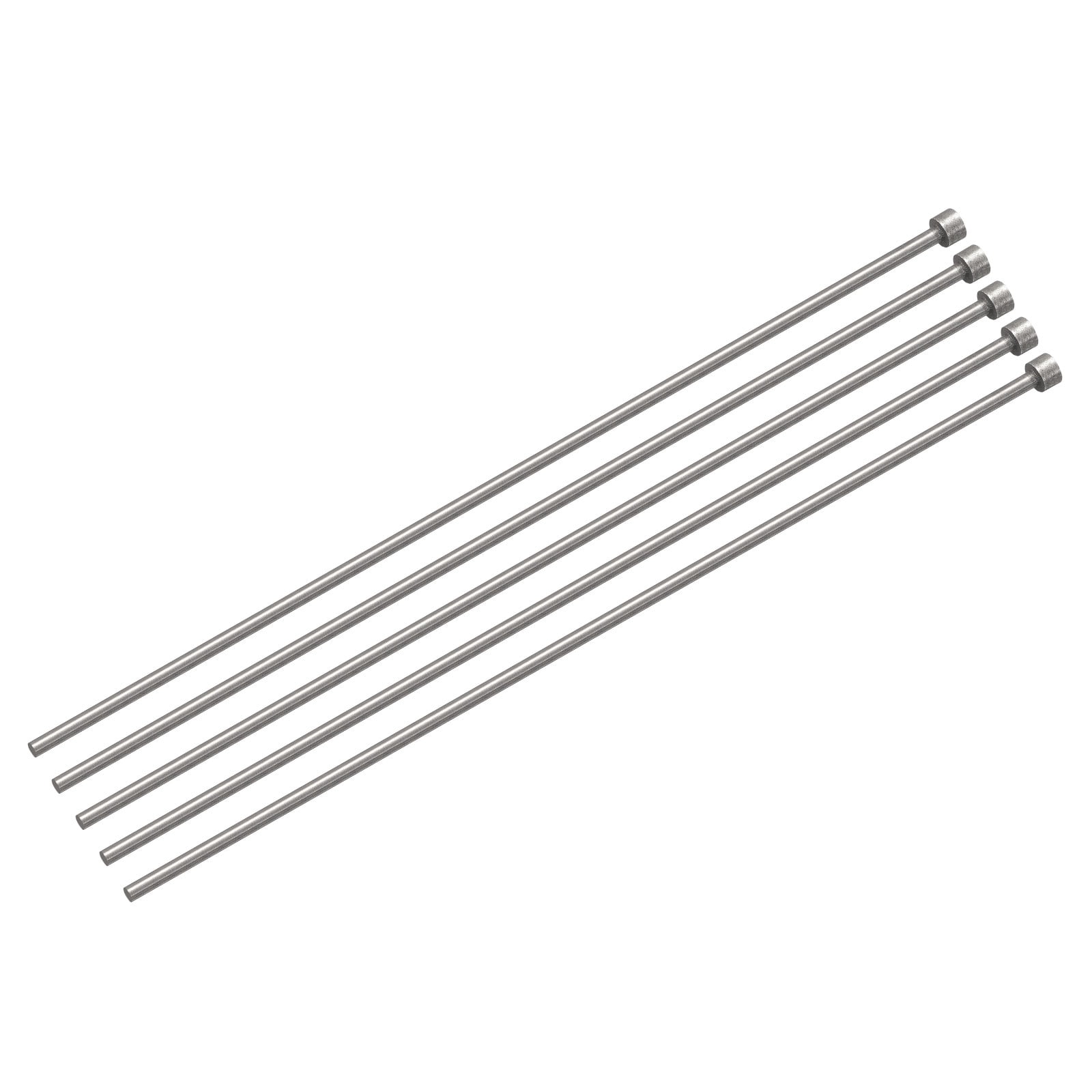 Straight Ejector Pins, 3mm Dia 65Mn Steel Round Tip Punch 200 Length ...