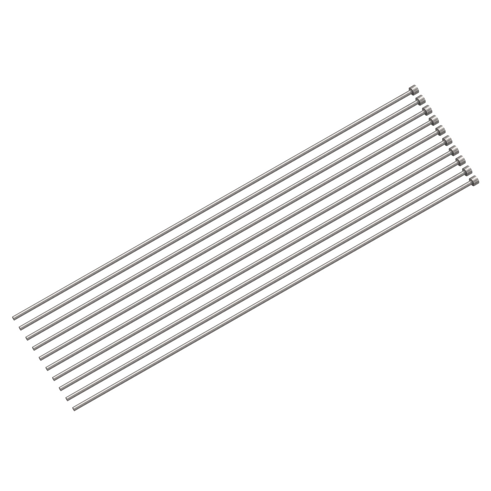 Straight Ejector Pins, 3mm Dia 65Mn Steel Round Tip Punch 300 Length ...