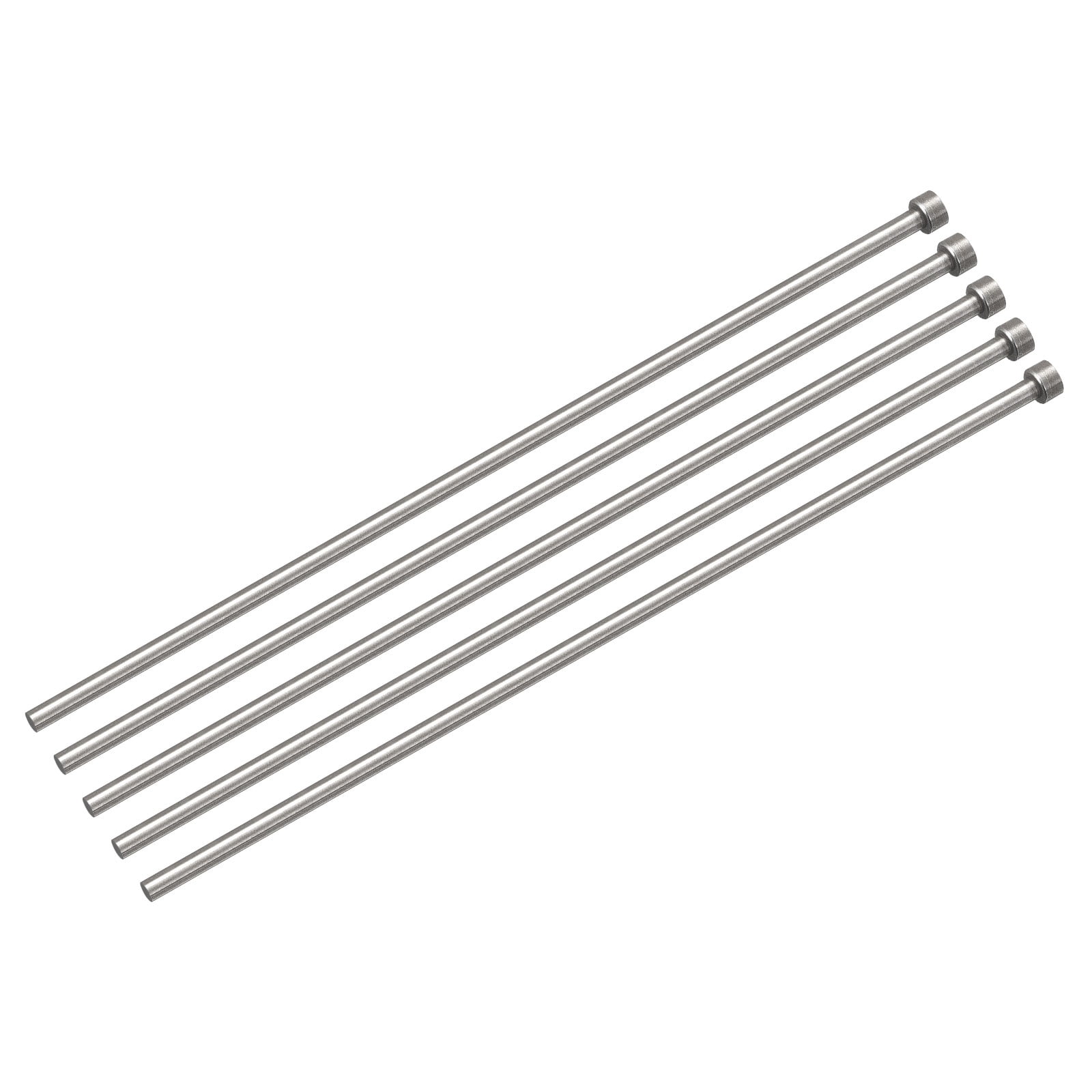 Straight Ejector Pins, 5mm Dia 65Mn Steel Round Tip Punch 200 Length ...