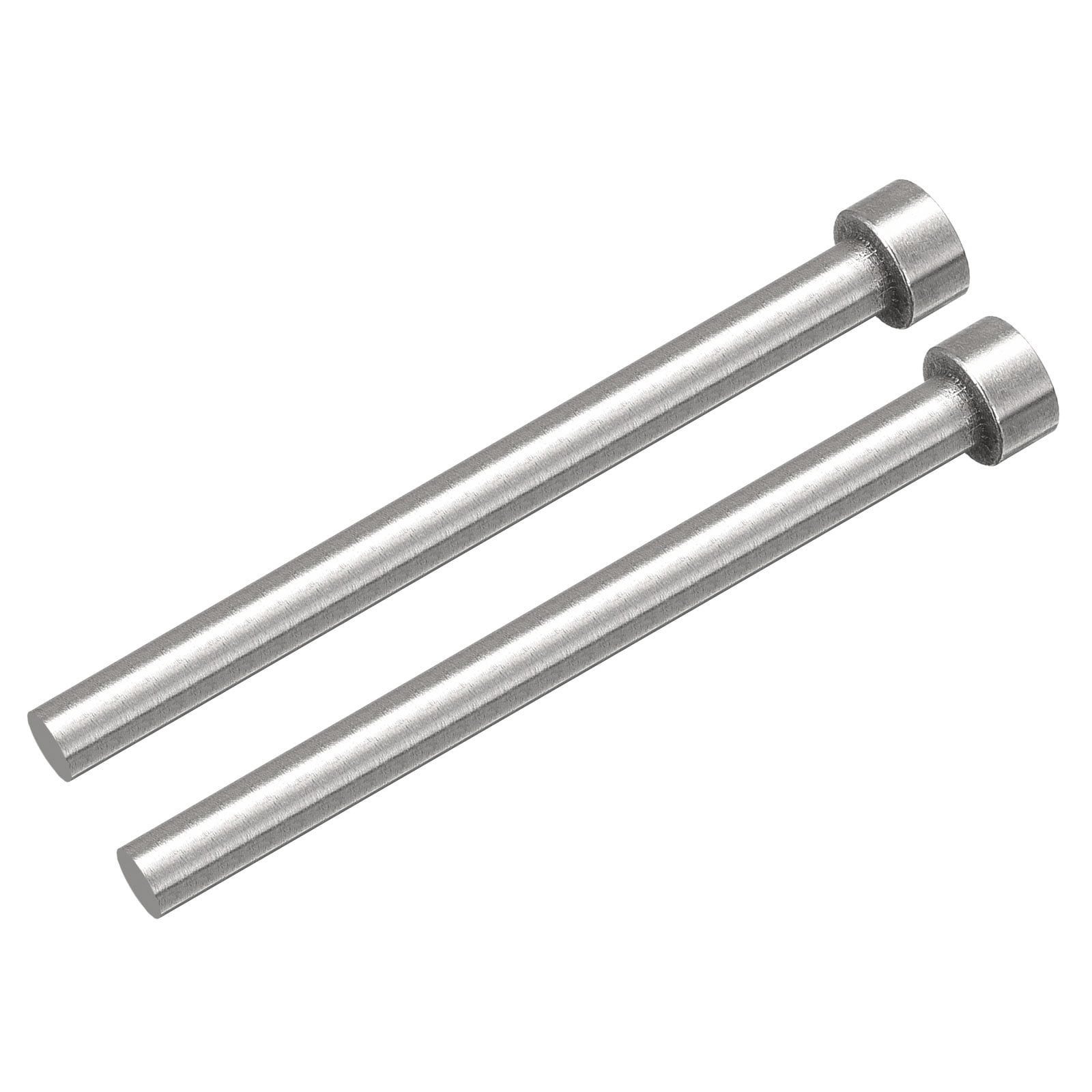Straight Ejector Pins, 6.5mm Dia 65Mn Steel Round Tip Punch 100 Length ...