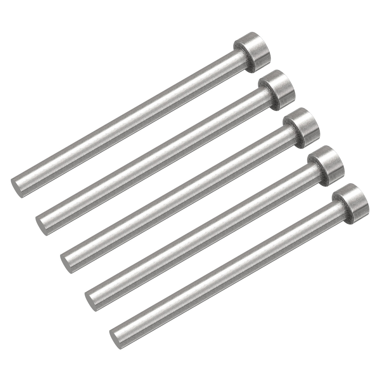 Straight Ejector Pins, 6.5mm Dia 65Mn Steel Round Tip Punch 100 Length ...