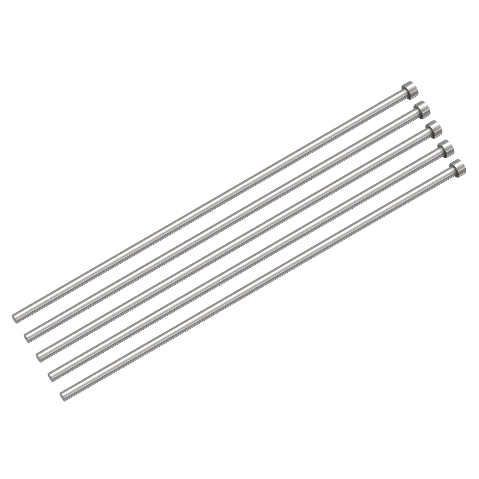 Straight Ejector Pins, 6.5mm Dia 65Mn Steel Round Tip Punch 300 Length ...