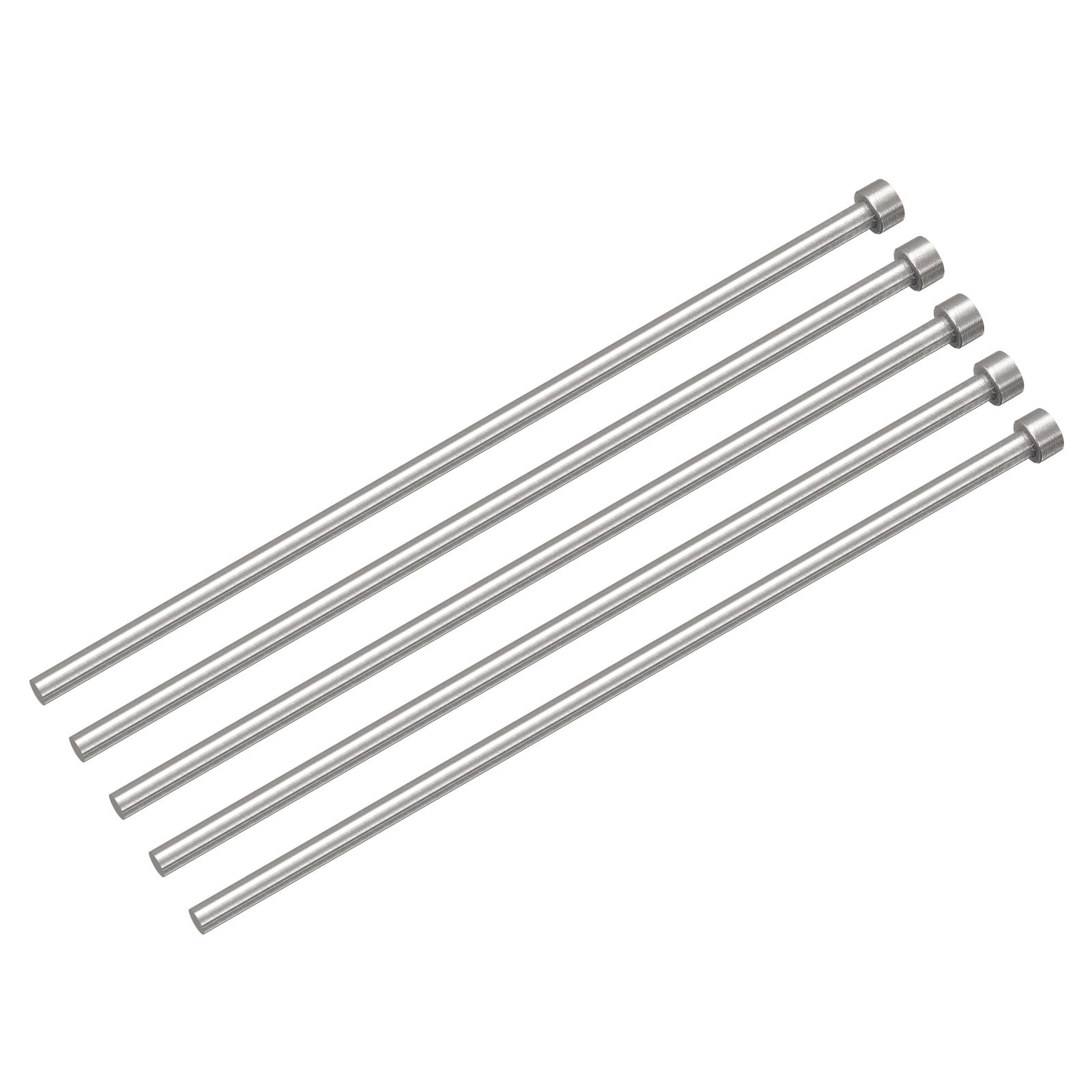 Shovel Handle Straight Ejector Pins, 2mm Dia 65Mn Steel Round Tip Punch ...