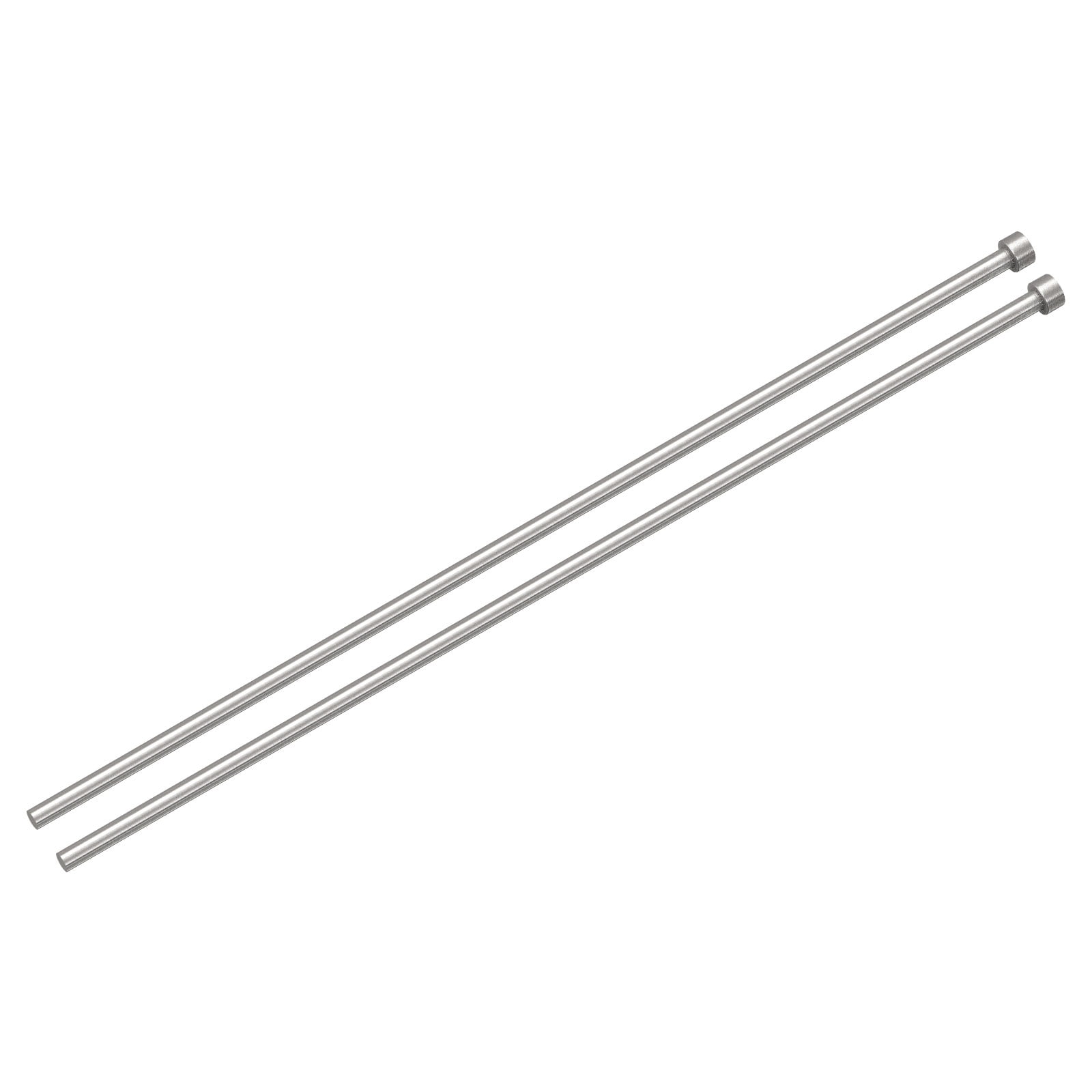 Straight Ejector Pins, 6mm Dia 65Mn Steel Round Tip Punch 300 Length ...