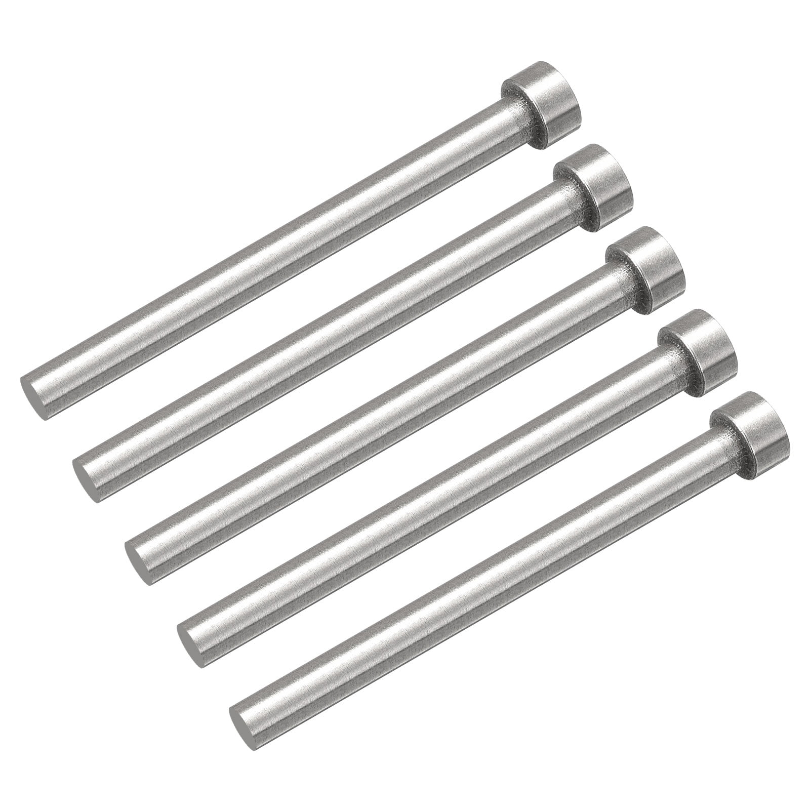 Straight Ejector Pins, 7mm Dia 65Mn Steel Round Tip Punch 100 Length ...