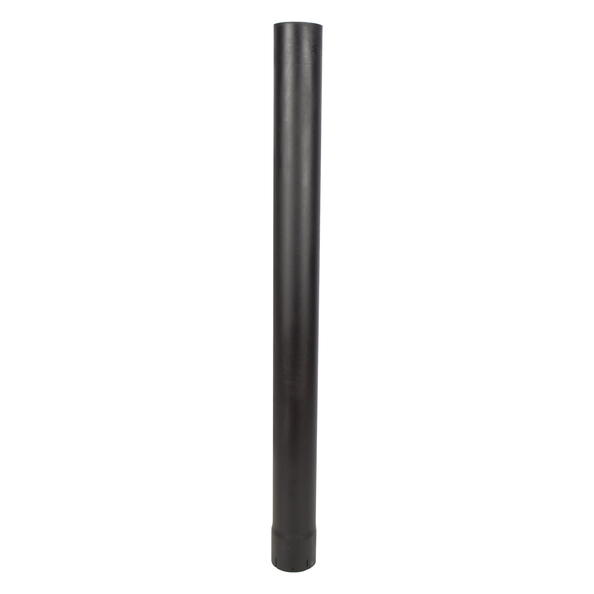 Straight End Pipe Exhaust Stack - 4" x 48" Straight Black UNIVERSAL ...