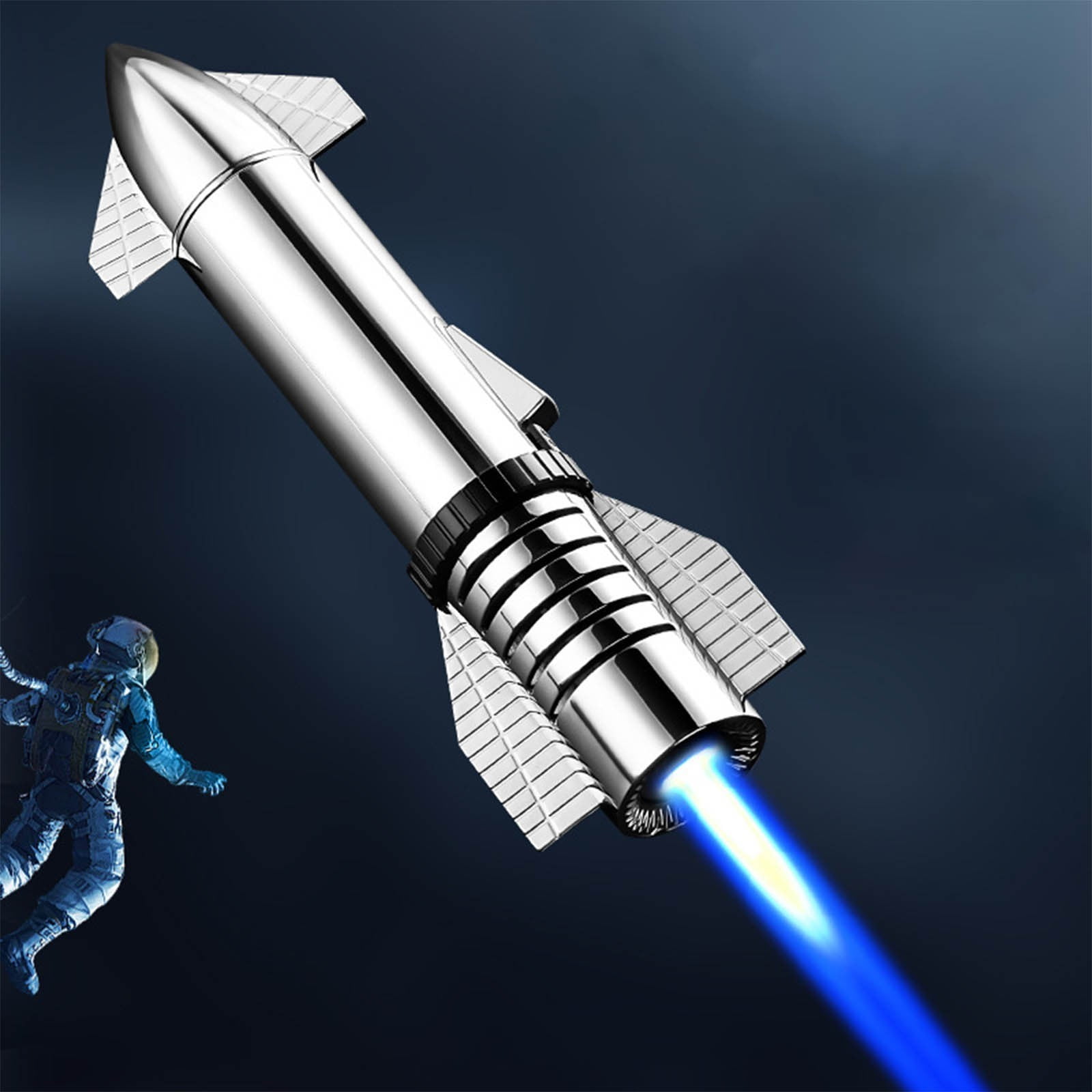 Straight Flame Torch Lighter with Safety Lock - Windproof Refillable ...