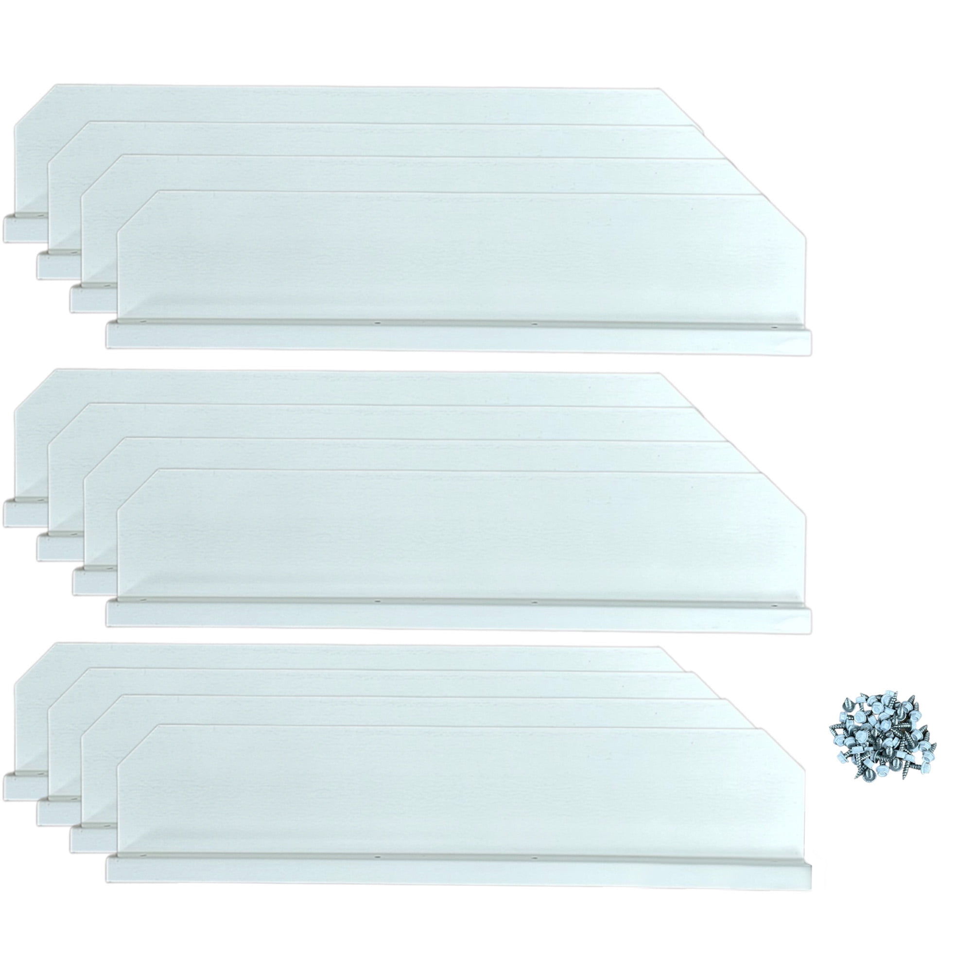 Straight Gutter Valley Splash Guard LOW GLOSS WHITE - 12 ct - Walmart.com