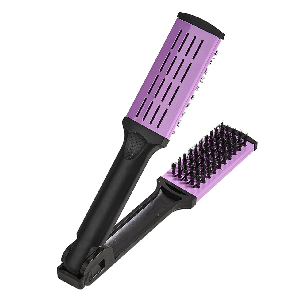 Straight Hair Comb V-Shaped Splint Comb Bristle Hair Straightening ...