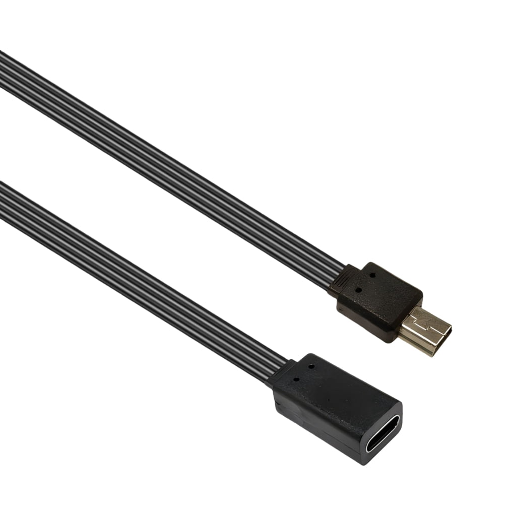 Straight Head Type C Female to Mini USB Male Adapter Cable Line Support ...
