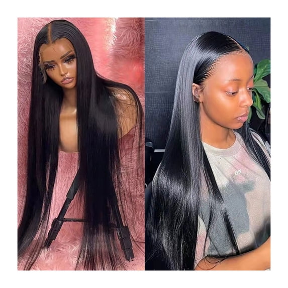 Straight Lace Front Wig 12-40 Inch Human Hair Wig Brazilian Remy Hair ...