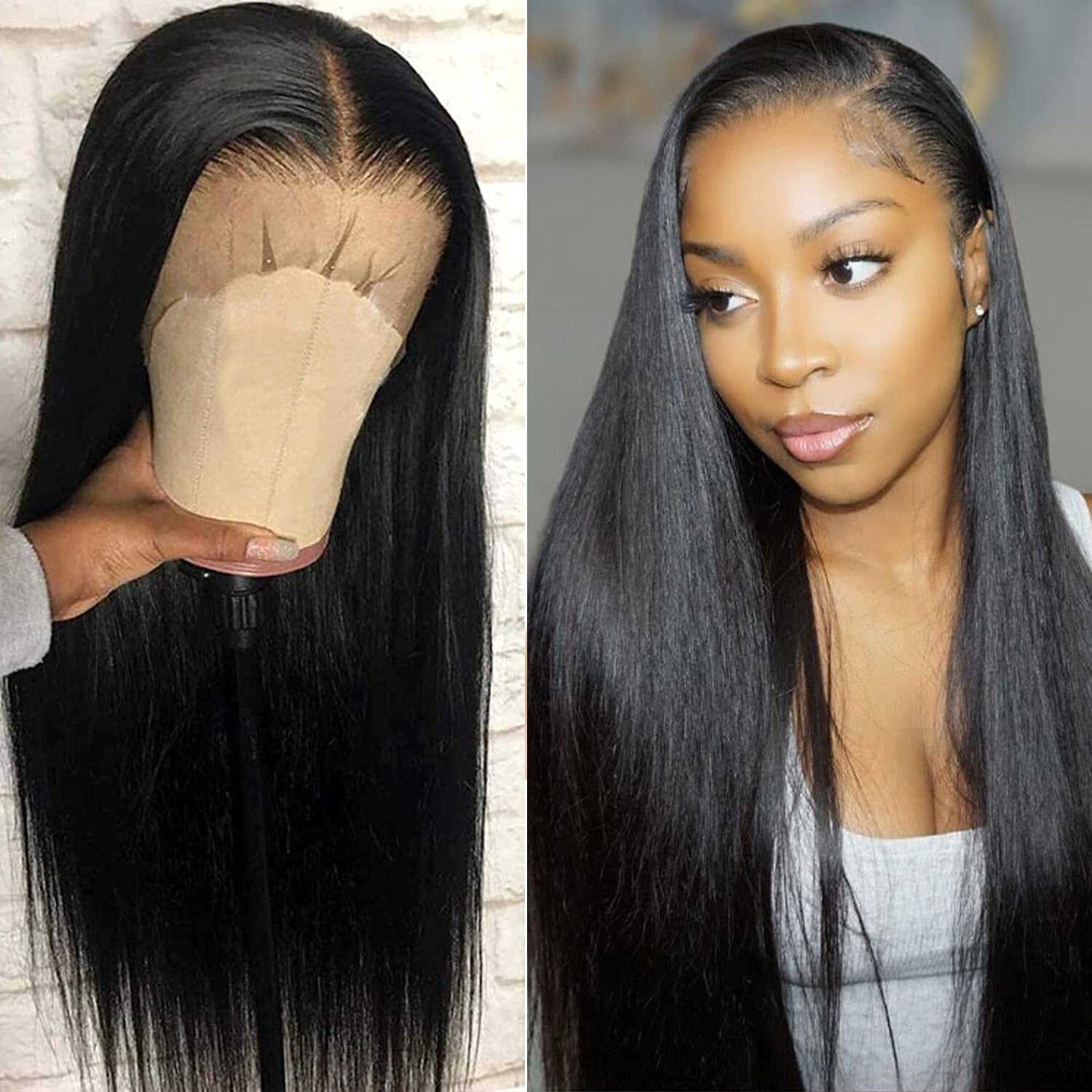 Customer reviews for Straight Lace Front Wigs Human Hair 13x4 ...