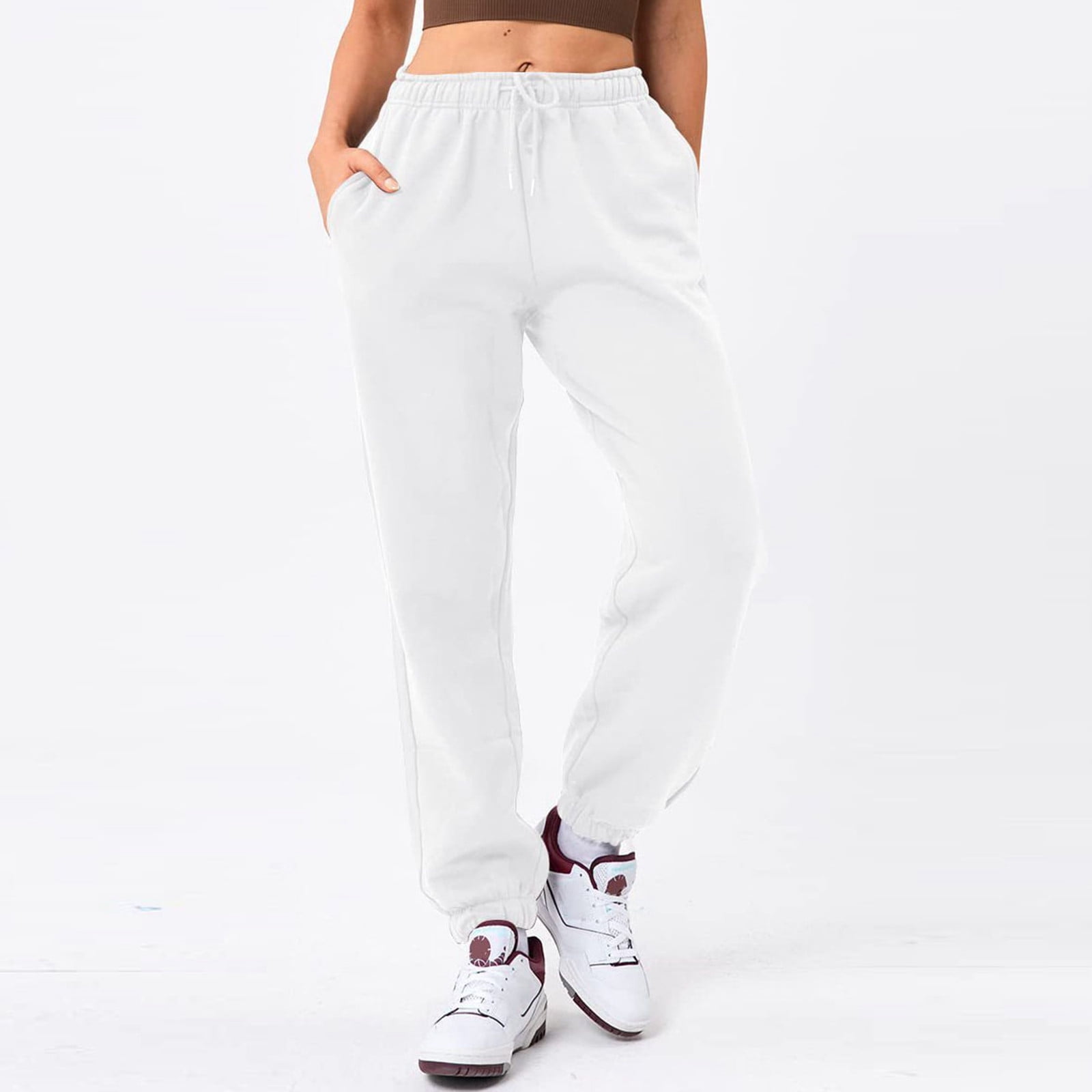 Womens Lounge Pants Clearance Athletic High Waisted Sweatpants Elastic ...
