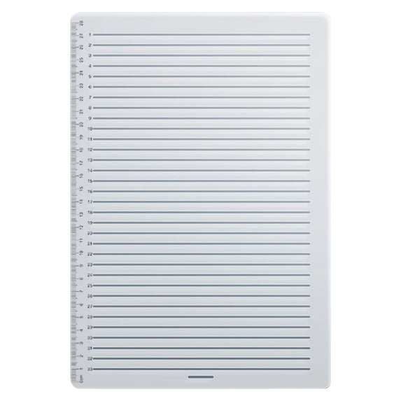 Straight Line Stencil Template College Ruled Spacing Line Drawing ...