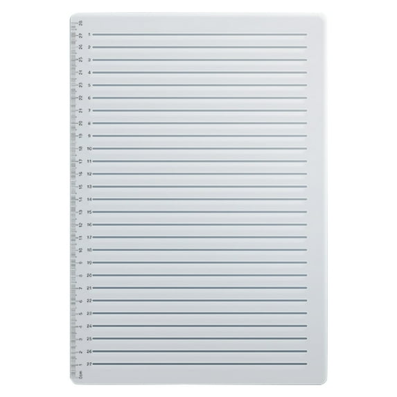 Straight Line Stencil Template College Ruled Spacing Line Drawing ...