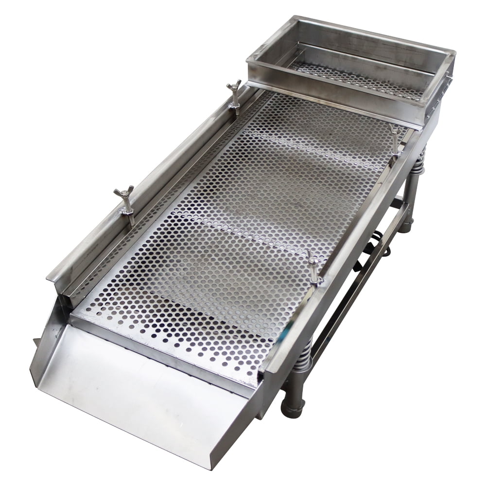 Straight Linear Vibrating Screen Sieve Sifter Screen Shaker Stainless ...