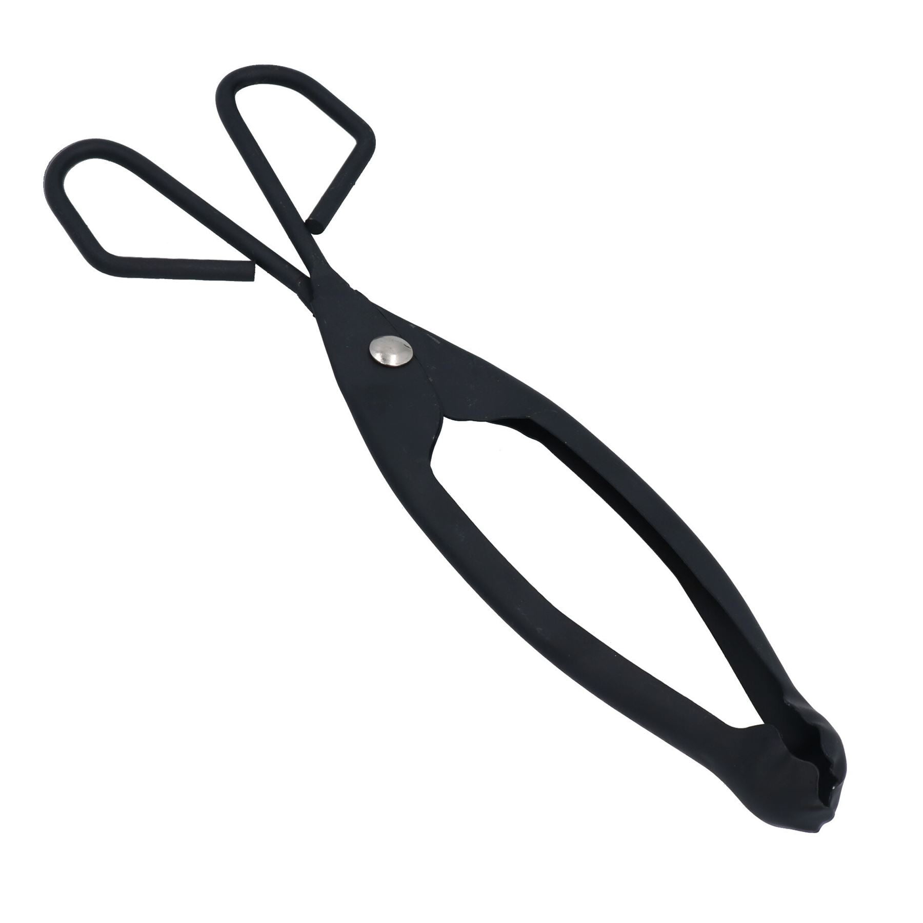 Straight Log Tongs Metal Fireplace Firepit Wood Coal Scissor Grabber ...