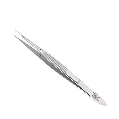 Straight Medium Point Stainless Steel Lab Forceps with Guide Pin (4.5 in.) - Walmart.com
