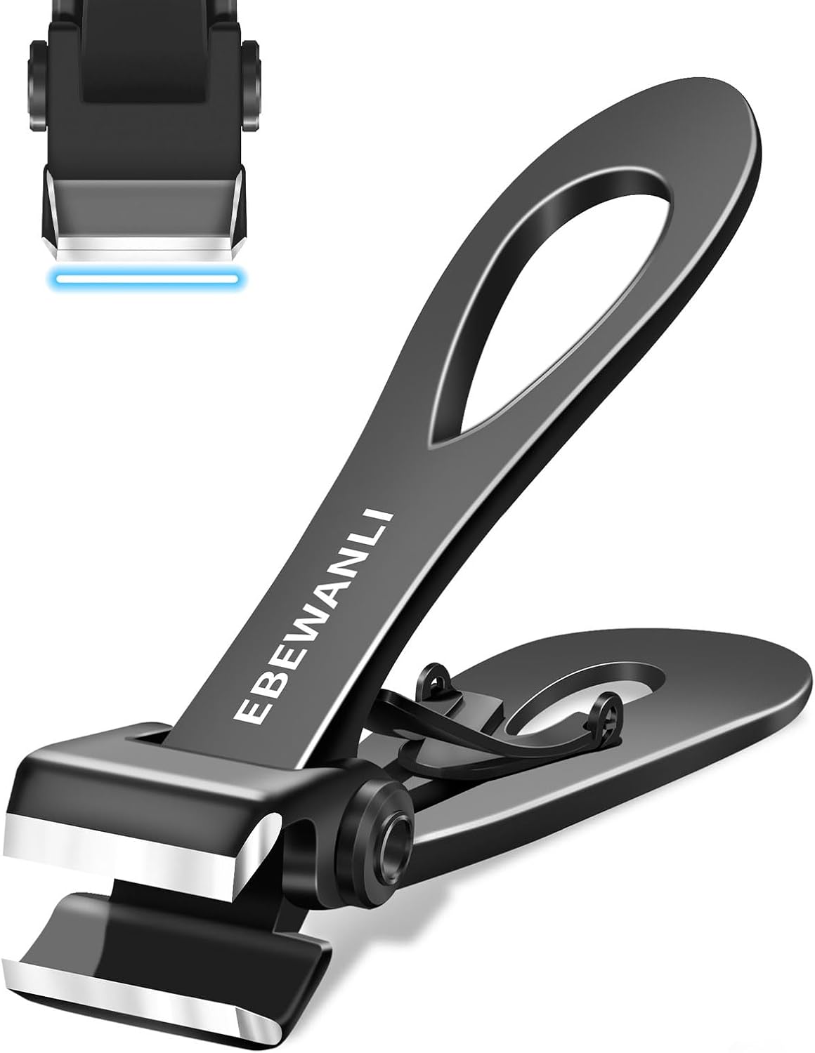 Straight Nail Clipper, 17mm Wide Jaw Opening Toe Nail Clippers, Extra ...
