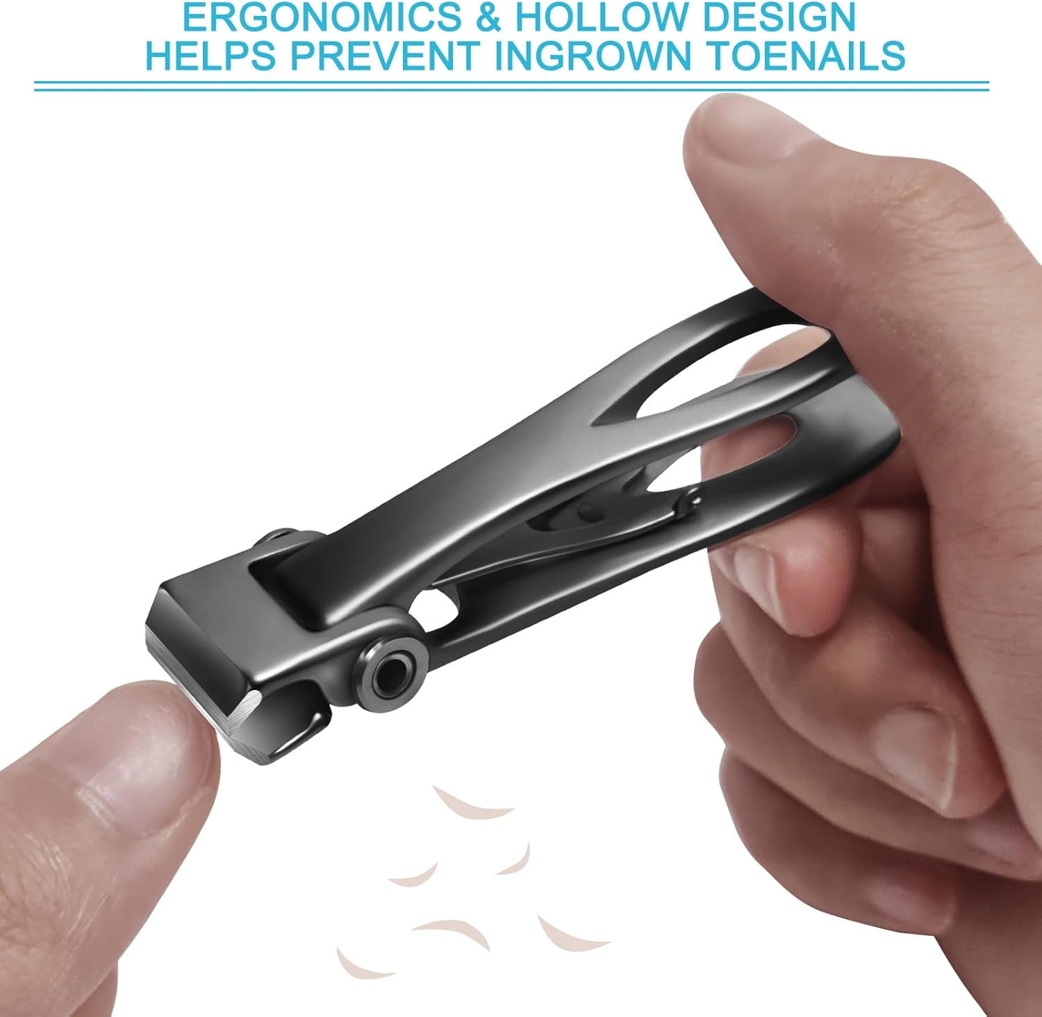Straight Nail Clipper, Toe Nail Clippers for Thick Toenails with 17mm ...