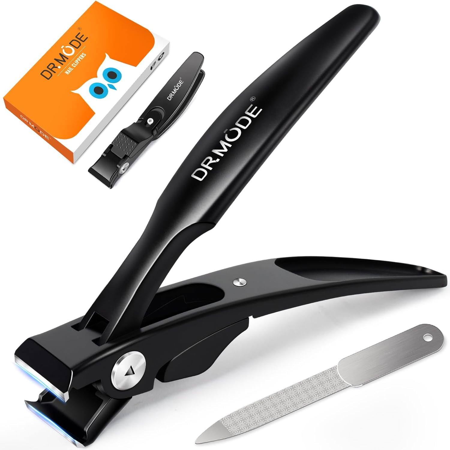 Straight Nail Clippers for Men, German Ergonomic 18mm Large Toenail ...