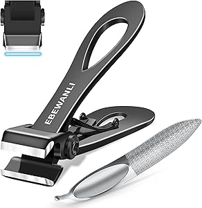 Straight Nail Clippers for Seniors, 17mm Wide Jaw Opening Large Toe ...