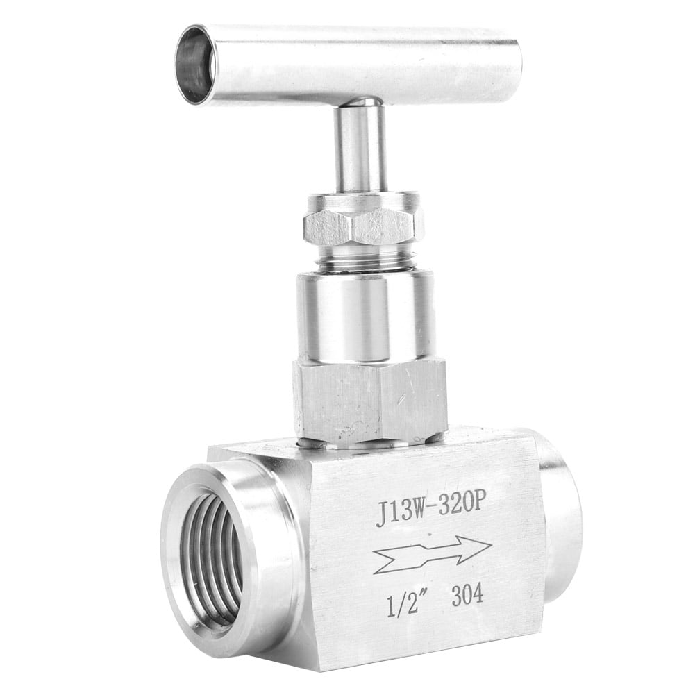 Straight Needle Valve, 304 Stainless Steel High Pressure Stainless ...