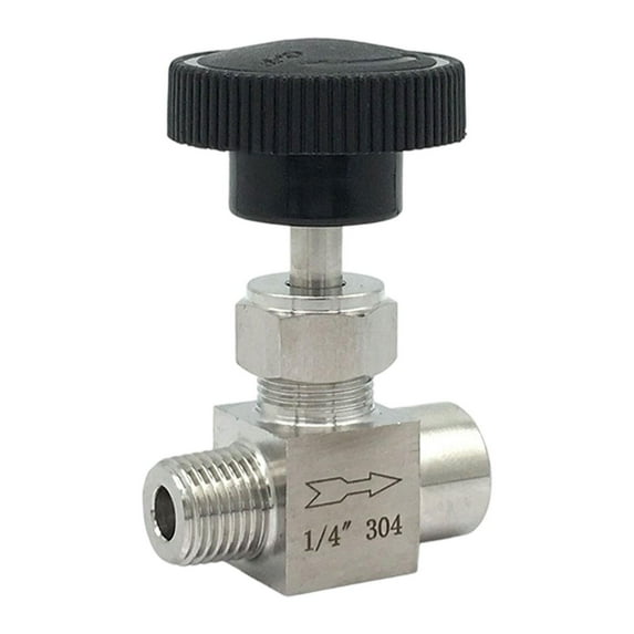 Straight Needle Valve Pipe Fitting Control Valve 304 Stainless Steel ...