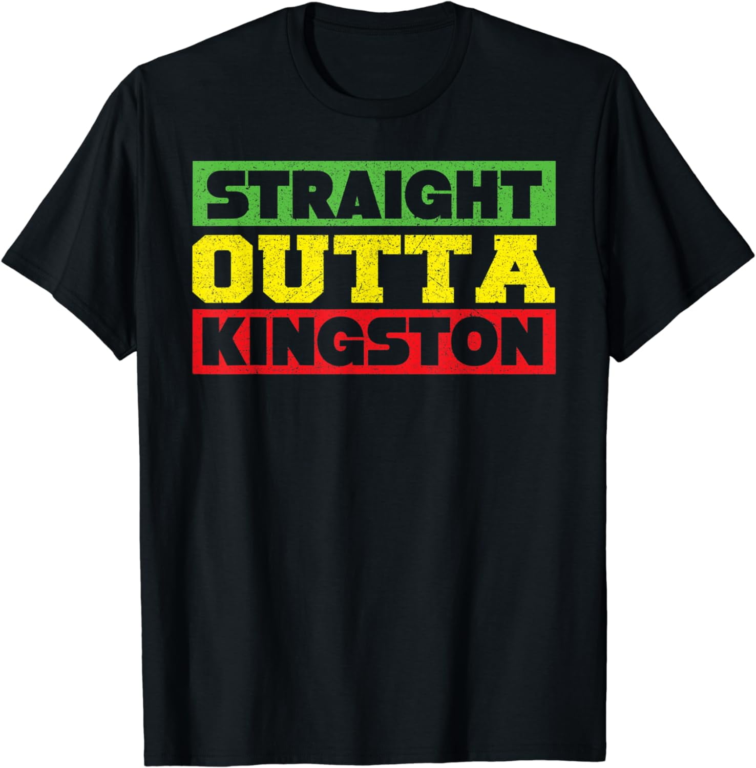 Straight Out Of Kingston Jamaica Reggae T-Shirt - Walmart.com