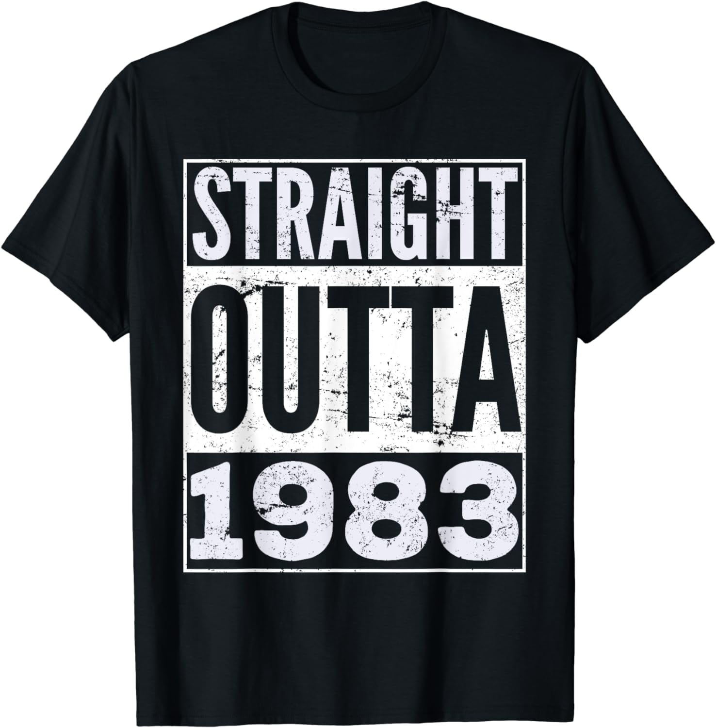 Straight Outta 1983 Funny Birthday Gift T-Shirt - Walmart.com