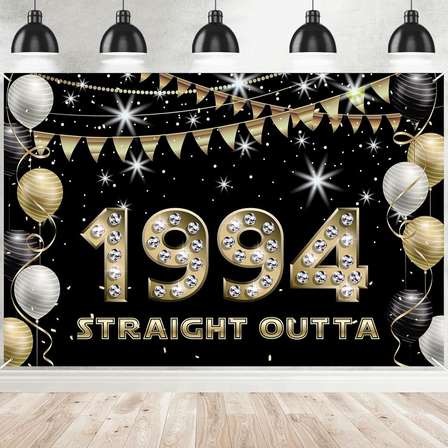 Straight Outta 1994 Birthday Banner Backdrop, Cheer to 30 Years ...