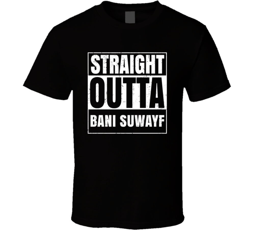 Straight Outta Bani Suwayf Egypt Compton Parody Grunge City T Shirt - Walmart.com