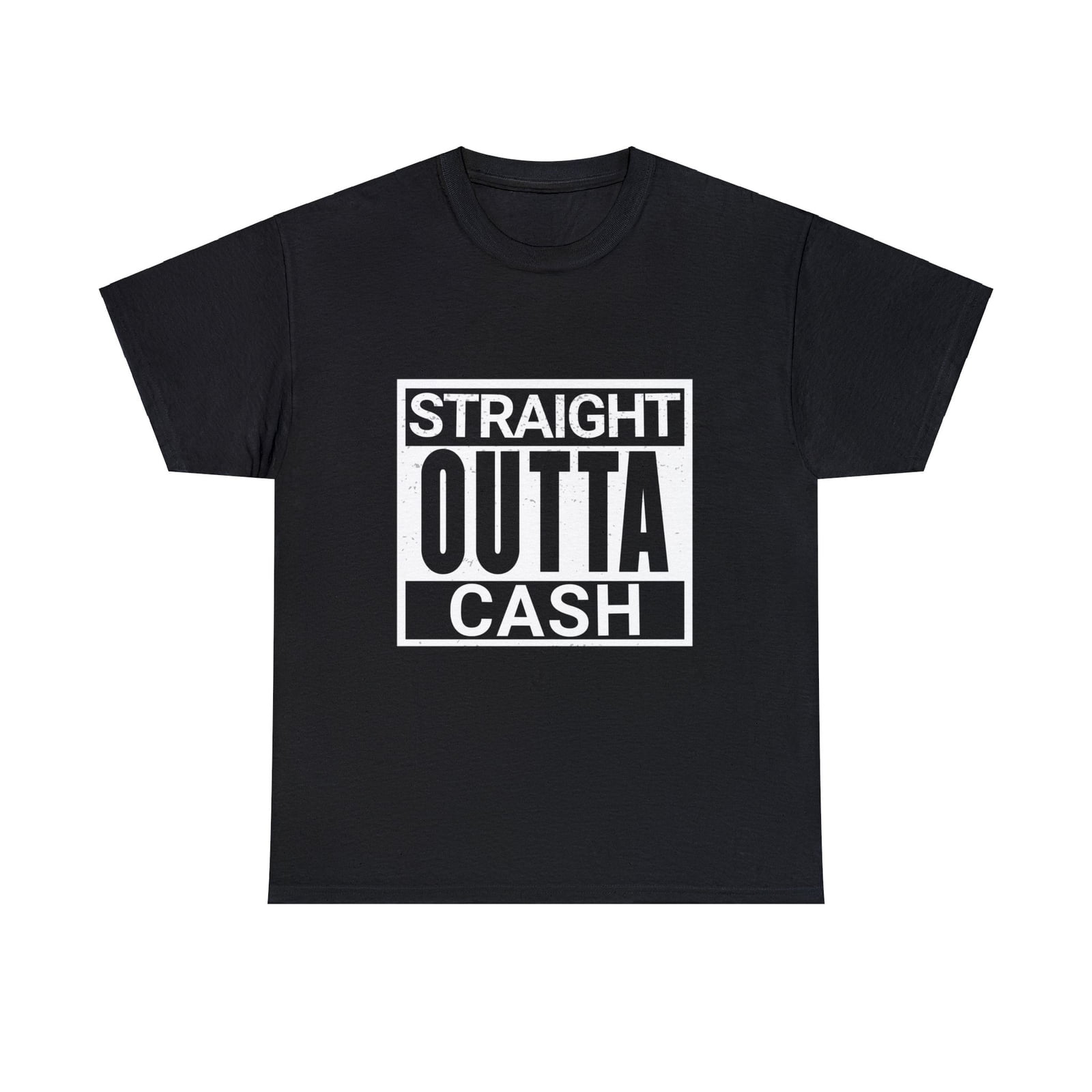 Straight Outta CASH (Compton) Funny Tee T-shirt Novelty Gift Birthday ...